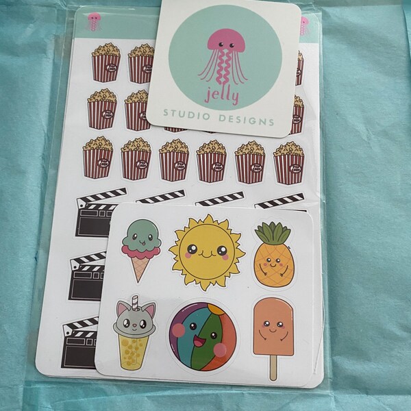 Blank Star Book/movie Rating Colour in Planner Sticker Sheet, 45 ...