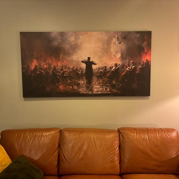 Abstract Blue Marlin Fish Canvas Print in a Painting Style, Blue Marlin ...