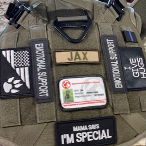 Custom 3 Lines of Text Personalized Patch With Hook and Loop Fastener ...