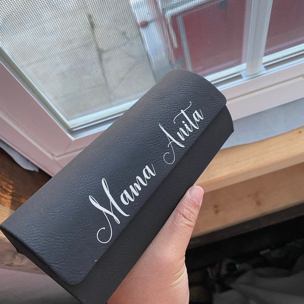 Personalized Engraved Glasses Case - Custom Gift for Sunglasses ...