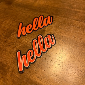 Hella Rainbow Anodized Metal Color Changing Soft Enamel Lapel Pin Bay ...