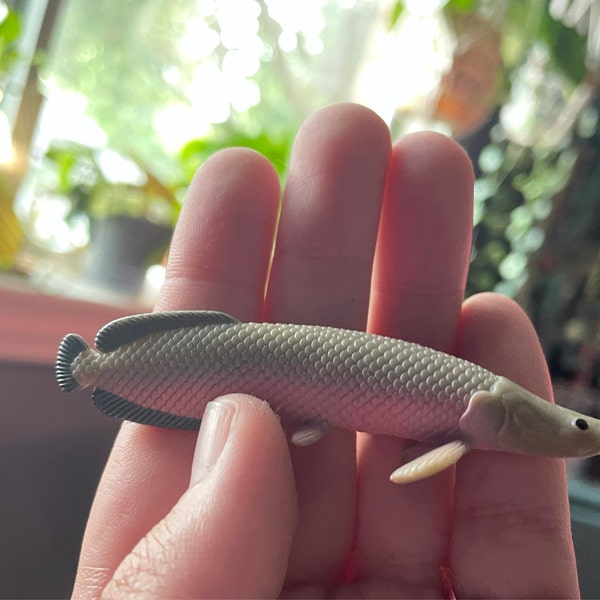 MINIATURE Arapaima Freshwater Fish Animals Figures Figurine Dollhouse ...