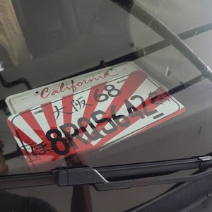 Japanese JDM Custom Japan Personalized License Plate Tag for Wheel ...