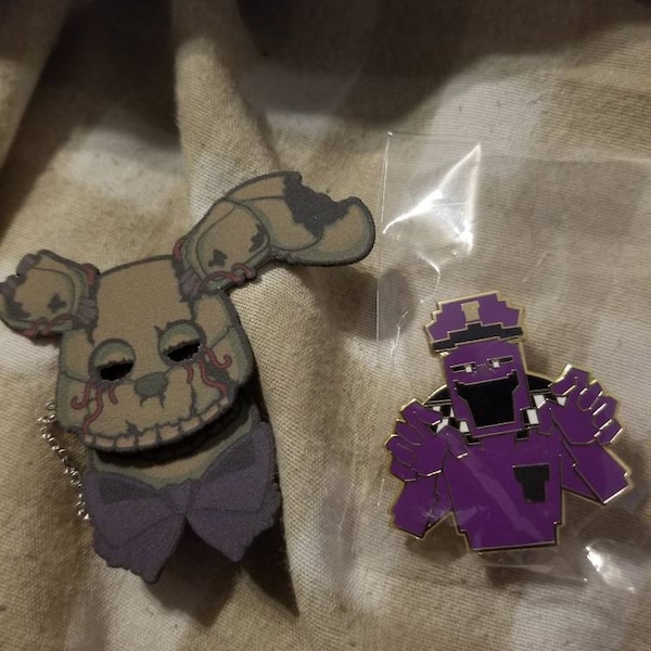 Purple Guy / William Afton / Dave Miller Five Nights at Freddy's Pin ...