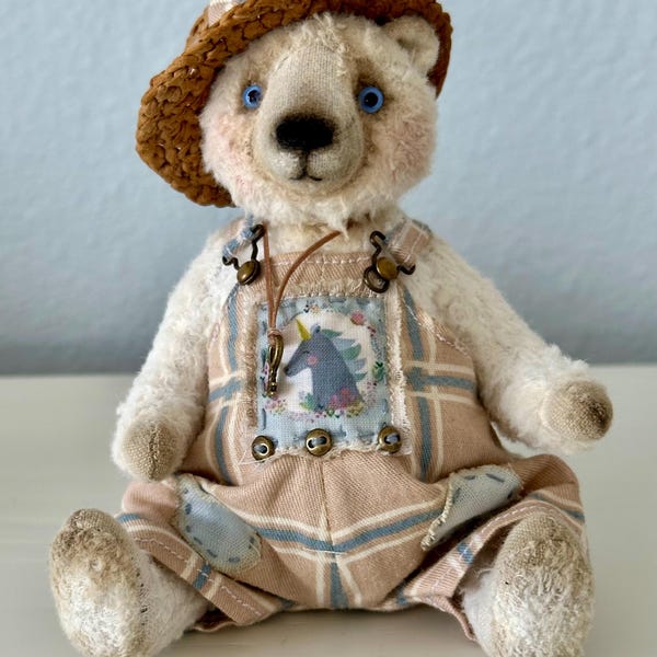Mini Rat Teddy Mouse Stuffed With Sawdust Animal Figurine in Vintage ...