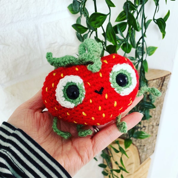Barry the Strawberry Amigurumi Crochet Pattern *PATTERN ONLY* PDF - Etsy