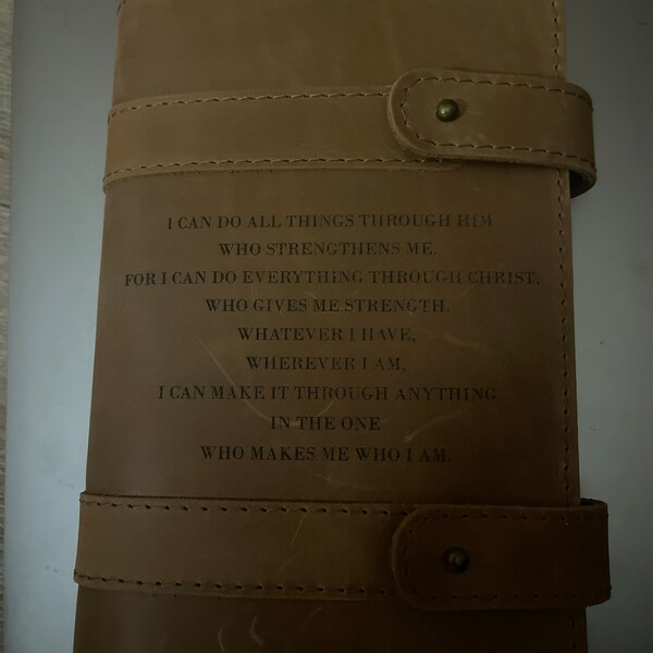 Personalized Leather Journal Prayer Journal Bible Study Journal Mens ...