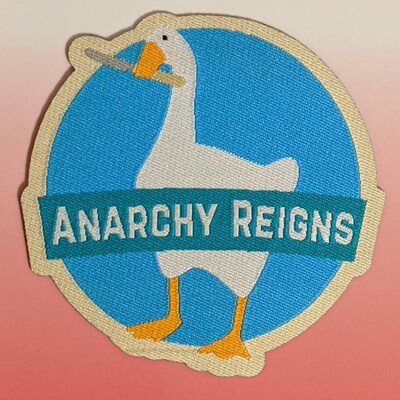 Anarchy Reigns Iron on Patch Untitled Goose Game Patch - Etsy