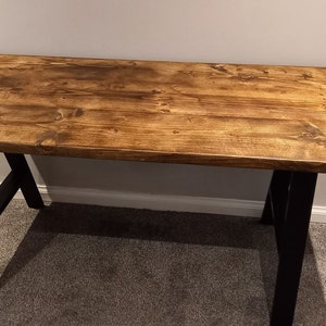 Bespoke Rustic Gaming Desk With A Frame Industrial Legs | Etsy