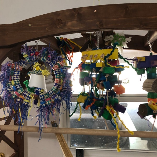 LARGE Parrot TOY ** FIRECRACKER ** Perfect for Pluckers and Foragers - Etsy