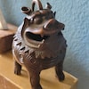 Red Copper Ram Gost Statue,carved Fengshui Animal Cute Ram Antique ...