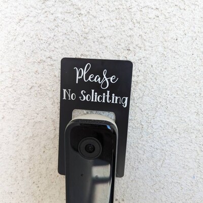 Please No Soliciting Video Doorbell Sign - Etsy