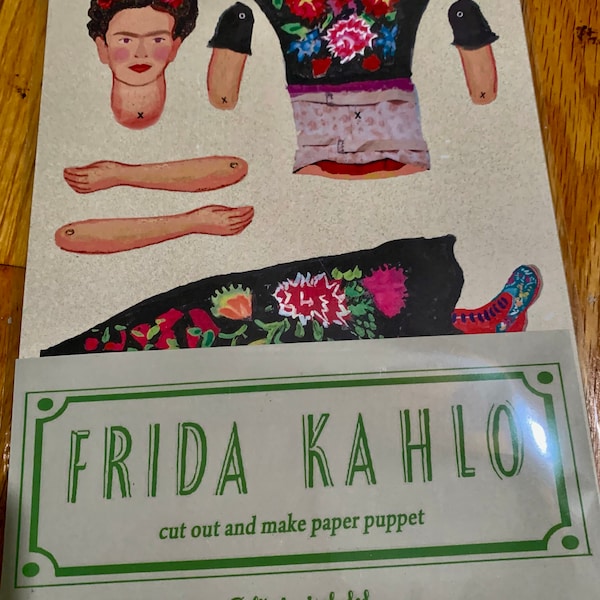 Frida Goddess Cut Out and Make Articulated Puppet - Etsy