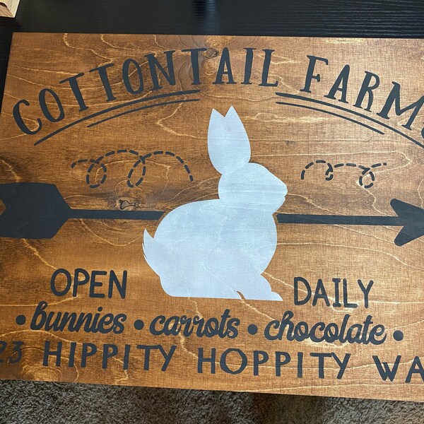Easter Farmhouse Svg, Easter Sign Svg, Bunny Svg, Bunny Sign Svg, Bunny ...
