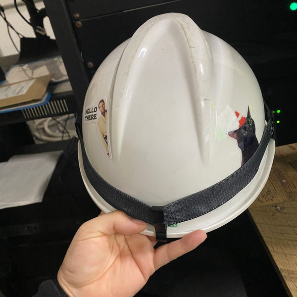 Zoning Out Black Cat Sticker No Border, Dissociating Cat Sticker, Cat ...