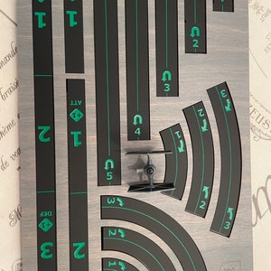 Full Set of Acrylic 2.0 Templates and Range Rulers for Use With X-wing ...