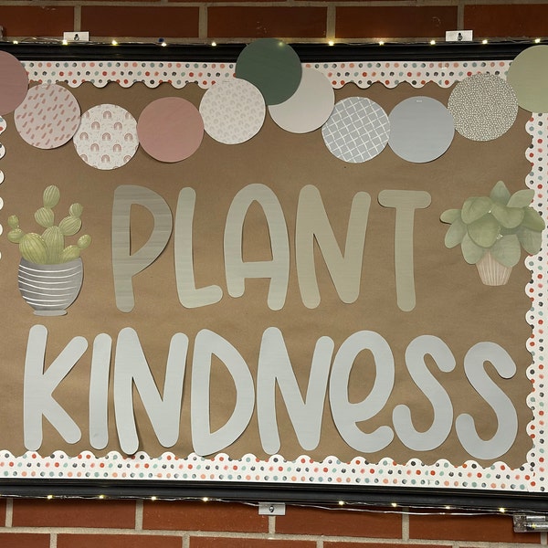 Plant Boho Neutral Classroom Decor Bundle | Plant Classroom Decor ...
