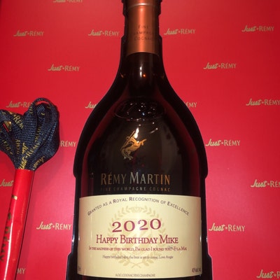 Birthday Custom Label, 1738 Cognac Custom Label, Personalized Cognac ...