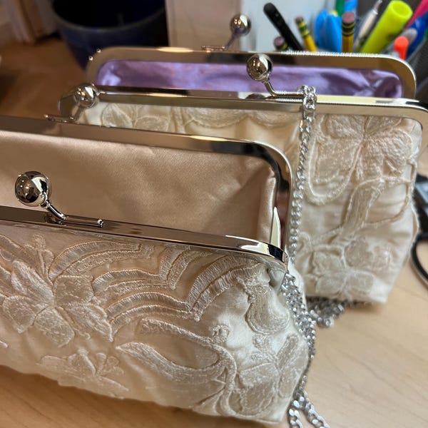 Heirloom Purse | Made From YOUR FABRIC |custom Bridal Clutch | Mother ...