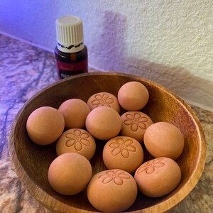 Clay Essential Oil Diffuser Stones: Terra Cotta Mix the | Etsy