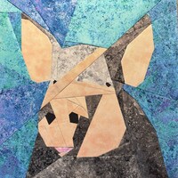 14" Donkey Foundation Paper Piecing Quilt Block Pattern FPP - Etsy Canada