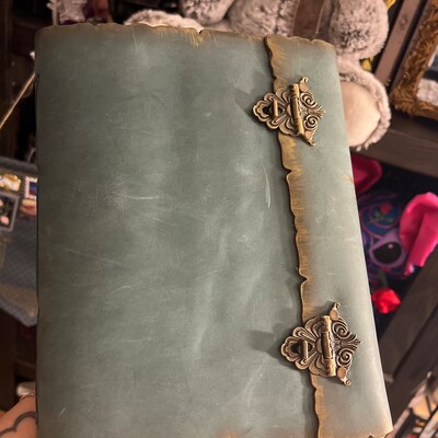 Medieval Spellbook Grimoire Pentagram Leather Handmade Book - Etsy