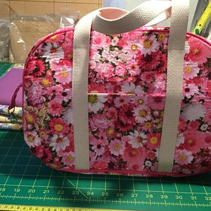 Gingham Quilted Heart Shaped Bag PDF Sewing Pattern & Video Tutorial ...