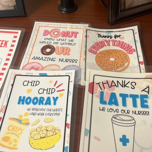 Lunch & Bruch Staff Appreciation Sign Bundle of 22. Nurse,teacher ...