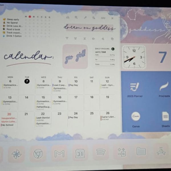 Aesthetic iPad Wallpaper Kit, Matching Theme, Icons, Widgets, iPhone ...