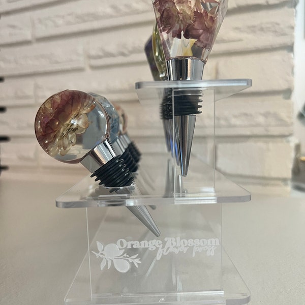 Wine Bottle Stopper Display Stand - Etsy