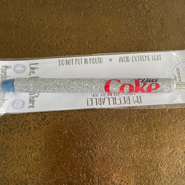 Soda Pop Drink Inspired Inkjoy Glitter Pen || Refillable Gel Pen ...