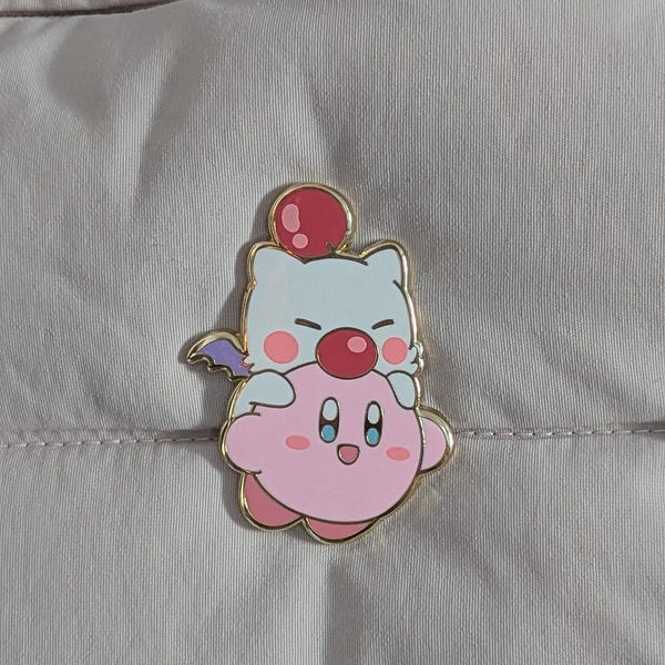 FF Moogle & Poyo Hard Enamel Pin - Etsy
