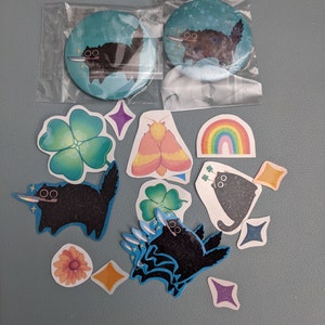 Summer Cat Sticker Bundle / Sticker Pack / Hydroflask Stickers | Etsy