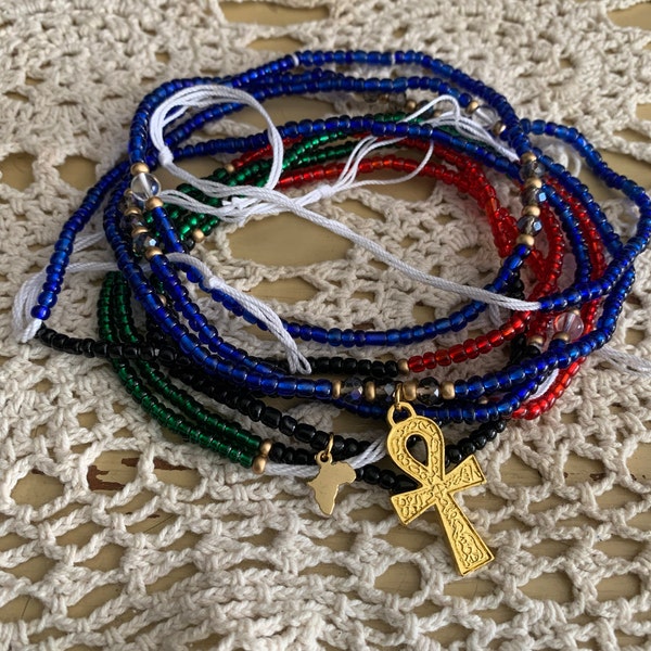 Vibrate Higher Goodess Waistbeads With Authentic Semi Precious Stones W ...