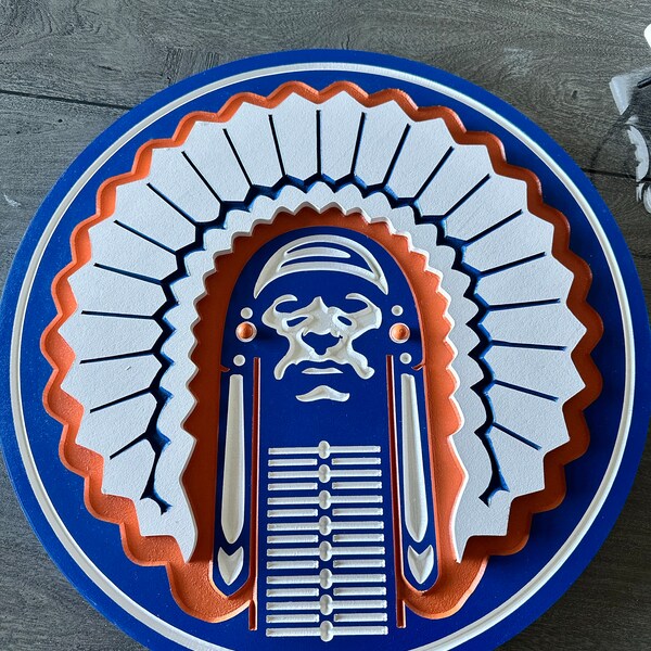 Chicago Cubs Wood Carved and Hand Painted Cubby Bear Logo Sign, 2016 ...