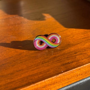 Non-binary Pride Heart Pins Subtle LGBT Flag Badge | Etsy