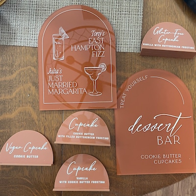 Signature Drink Bar Menu Sign Signature Cocktails Personalized Drinks ...