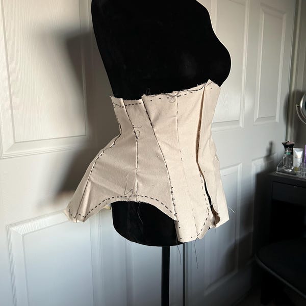 1906 Edwardian Corset PDF PATTERN "emma" - Waist: 23-47 Inch (58.4 ...