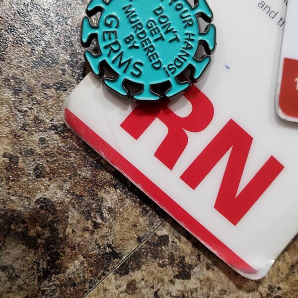 Don't Get Murdered by Germs! Enamel Pin- Medical Gift - Gift for Doctor ...