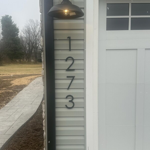 NO DRILLING REQUIRED 7.5" Vinyl Siding House Numbers Black or White - Etsy