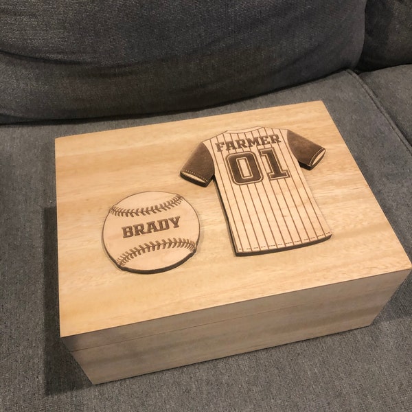 Wooden Laser Etched and Cut Sports Jersey | Personalized Laser Wood ...