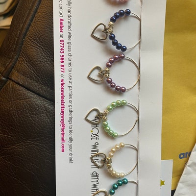 Handmade Wine Glass Charm Identifier All Charms Made 4 Any - Etsy