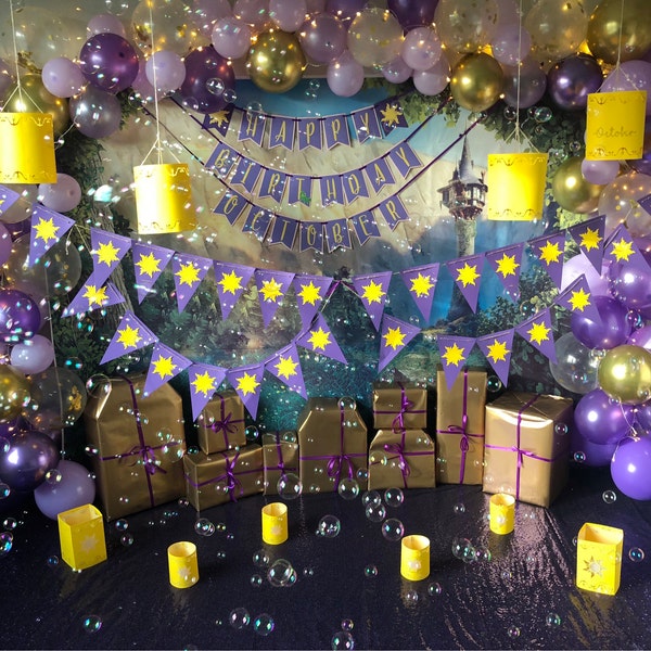 Tangled Flag Banner - Custom Cut - Customizable Sizes and Colors - Etsy