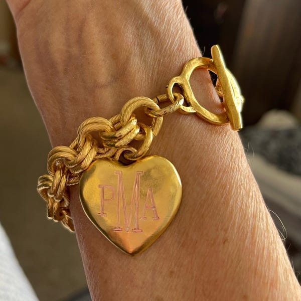 Bracelet, 12K Gold Overlay, Steel Chain, Lord's Prayer Disc, Christian ...