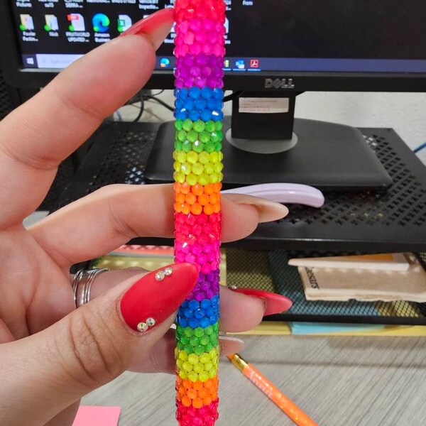 Crayon Inspired Custom Rhinestone Pens - Etsy