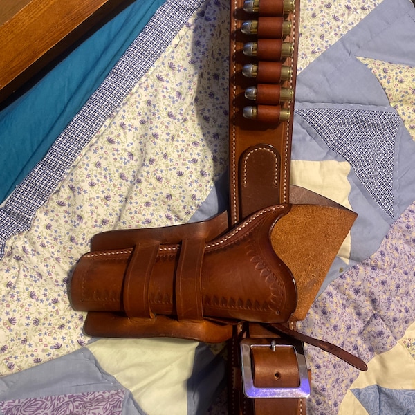 Doc Holiday Cross Draw Western Holster and Cartridge Belt - Etsy