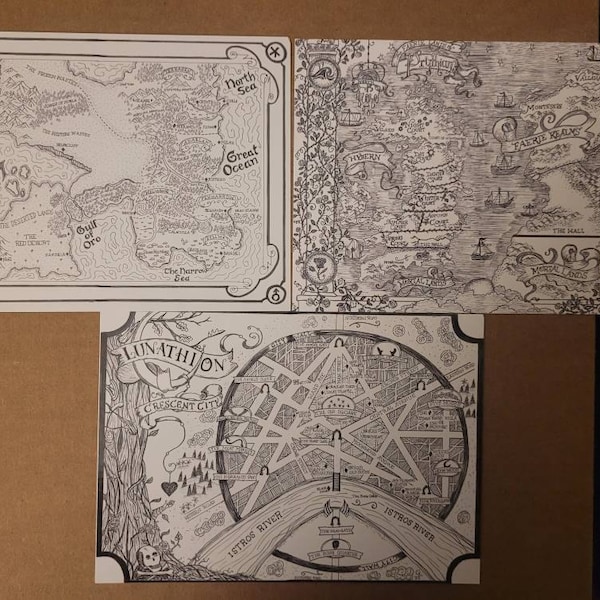 The Cruel Prince Map Print Hand Drawn Art Print - Etsy