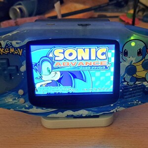 Game Boy Advance GBA Luminous Clear Green LCD IPS V2 Backlight - Etsy UK