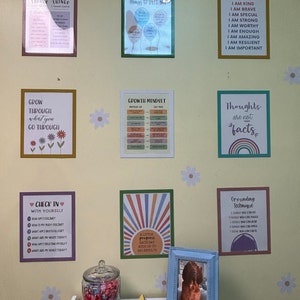 18 School Counseling Signs Posters Psychologist Office Decor Counselor ...