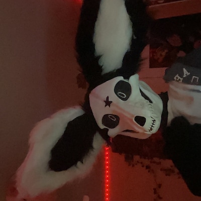 Toony Wolf Skull Mask Movable Moving Hinge Jaw 3D Printed Skulldog Bone ...